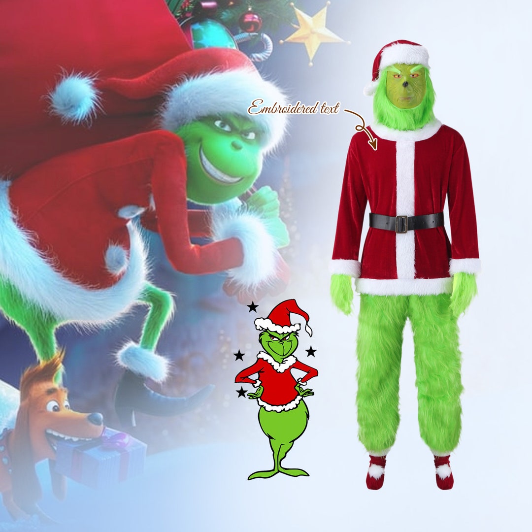 Personalized Grinch Cosplay Costumegrinch Christmas Santa - Etsy