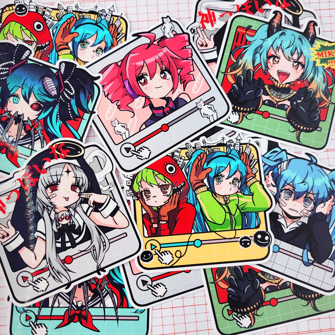 PREORDER Vocaloid Song Vinyl Stickers ! Fukkireta, Matryoshka, Calne Ca ...