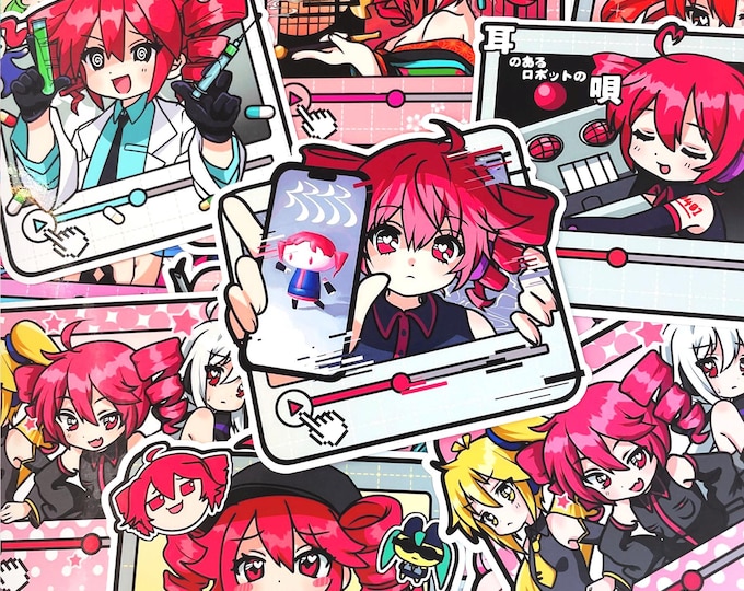 Vocaloid Song Vinyl Stickers ! Teto Edition Ft. Hitomania, Igaku ...