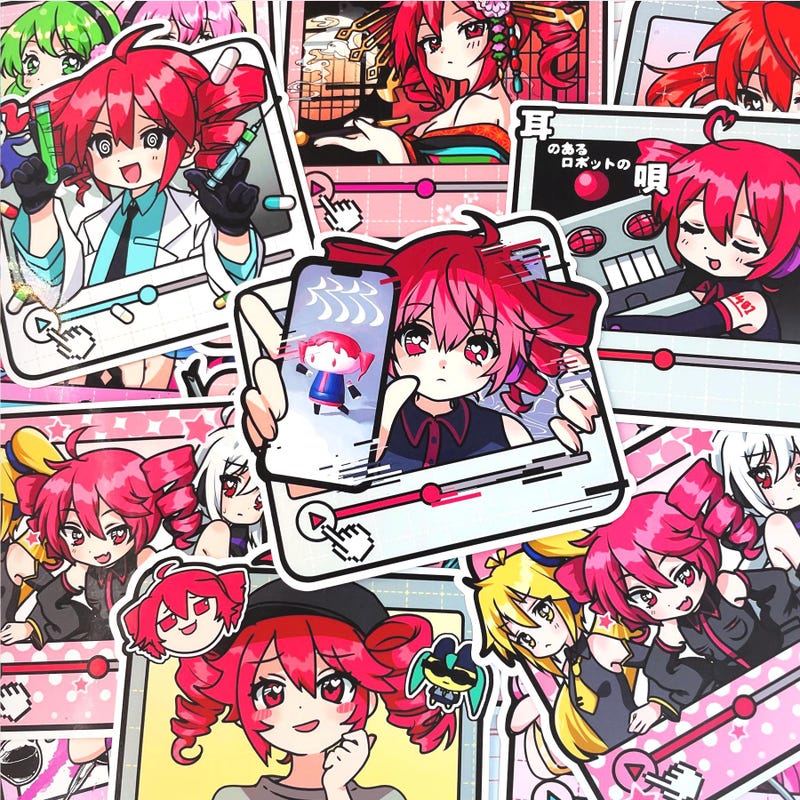 Vinyl Kasane Teto Sticker - Etsy