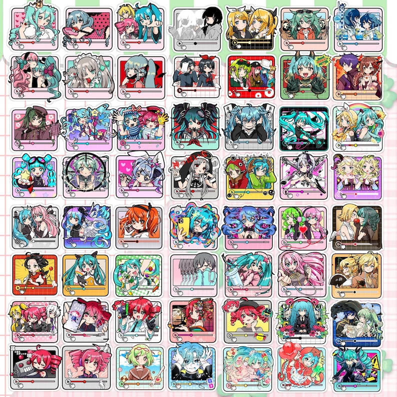 PREORDER Vocaloid Song Stickers Villian / Yowamushi Montblanc / Clover ...
