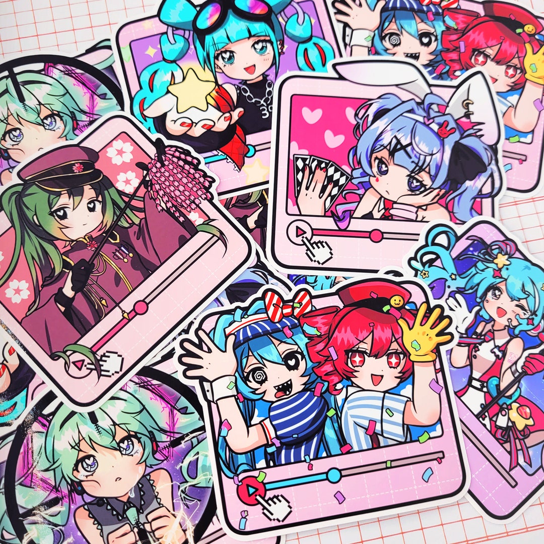 PREORDER Vocaloid Song Vinyl Stickers ! Senbonzakura, Hero, Future Eve ...