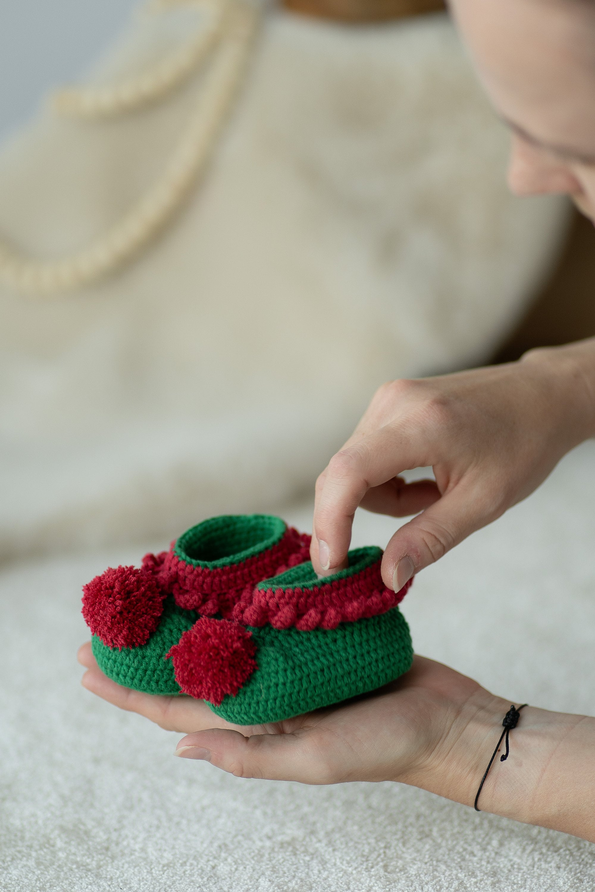 Crochet Baby Elf Shoes Pattern