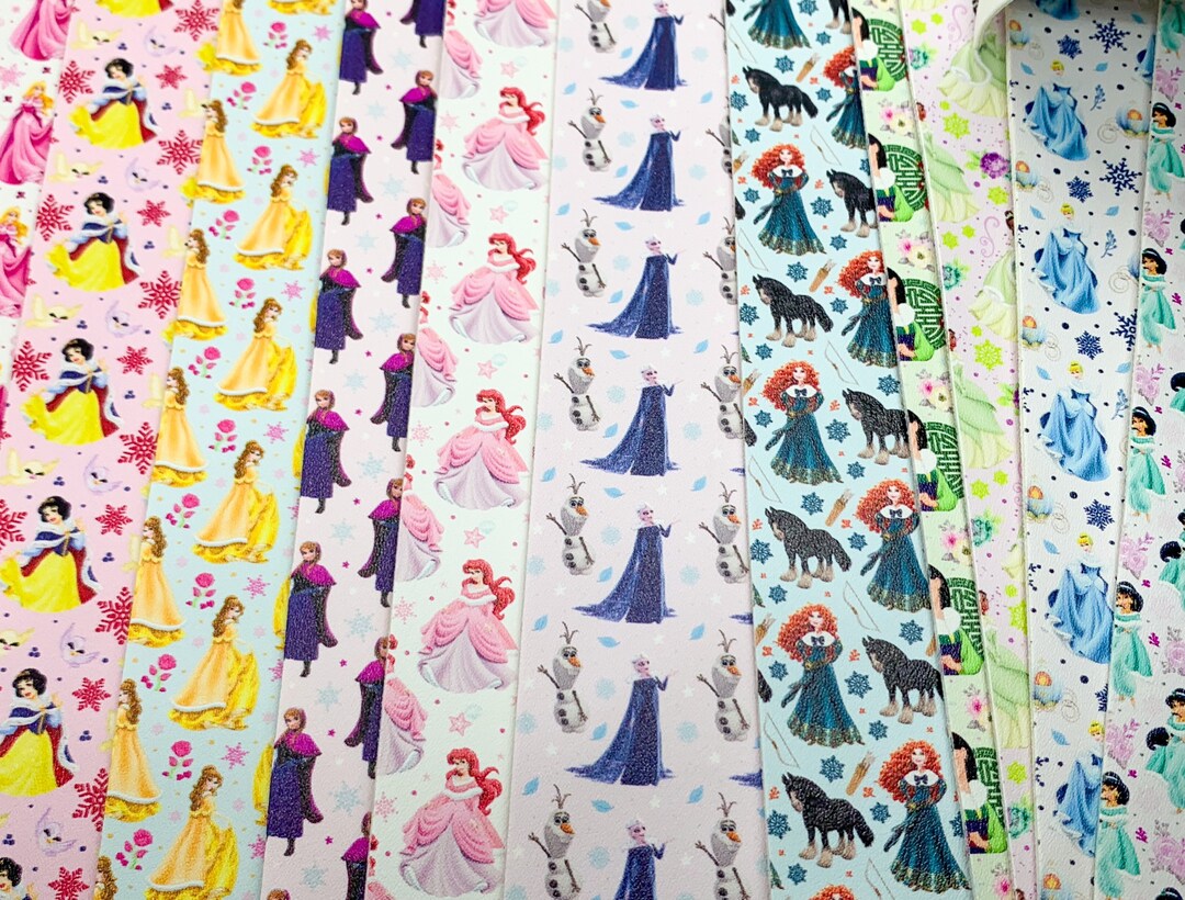 Winter Princess Individually Smooth Felt Backing Faux Leather Sheet. - Etsy