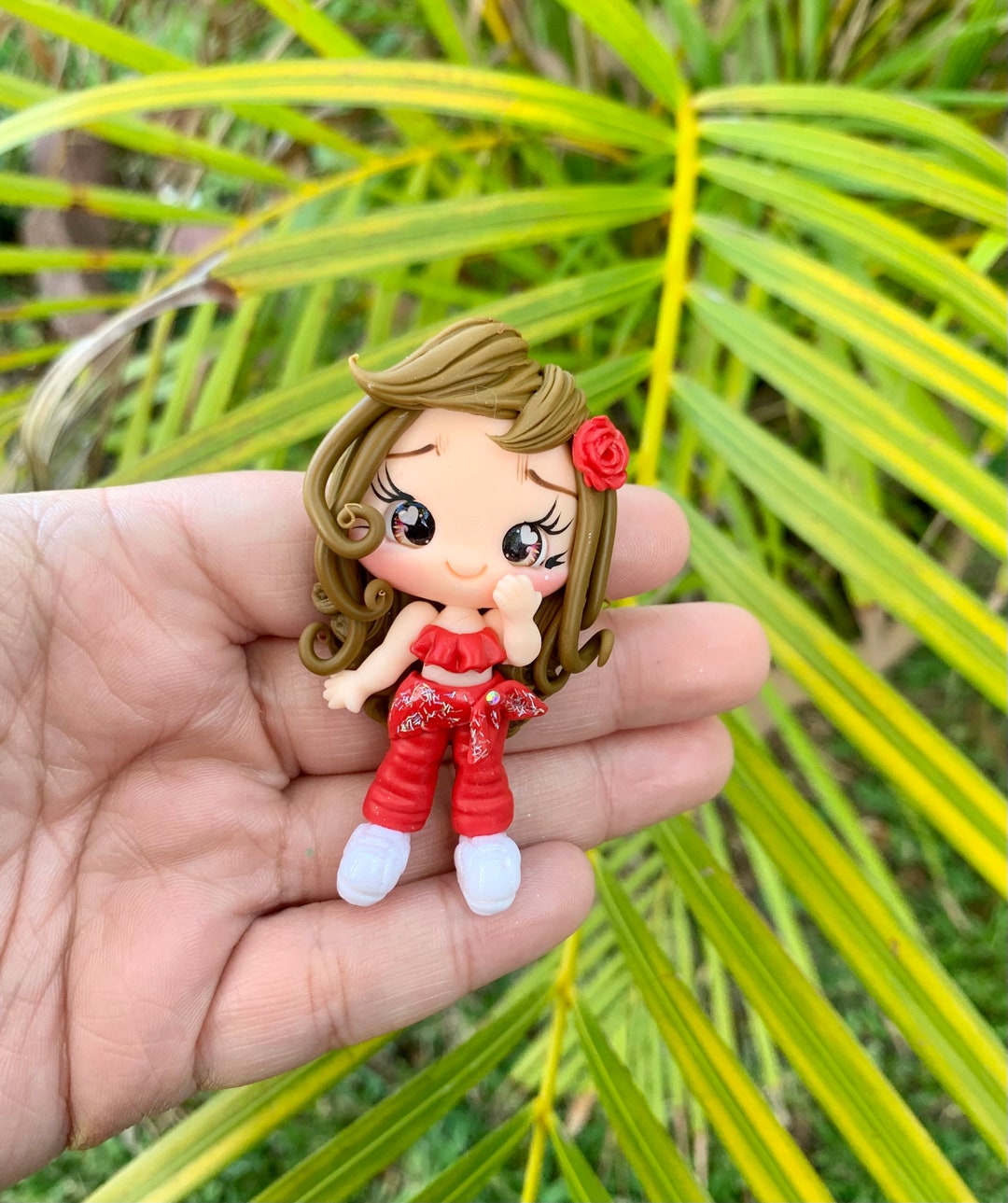 Cute Belly Dancer Girl Handmade Clay - Etsy