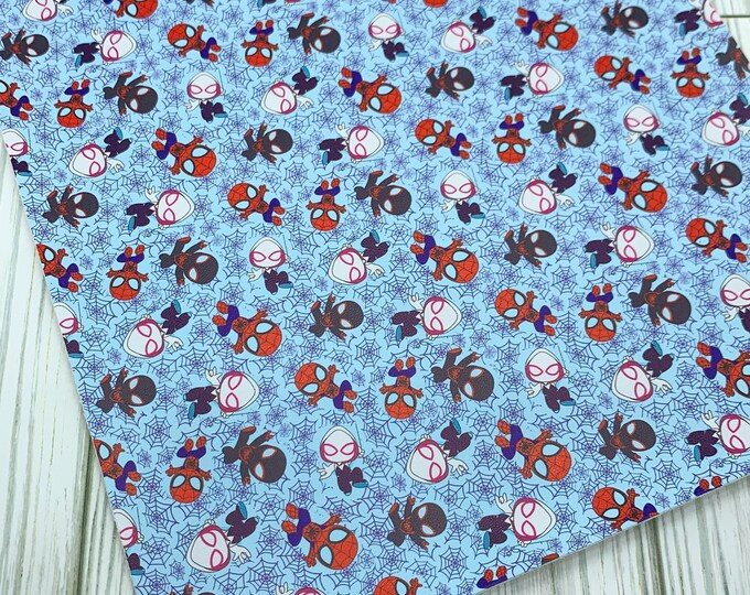 Spidey and the Amazing Friends Smooth Faux Leather Felt Backing Sheet ...