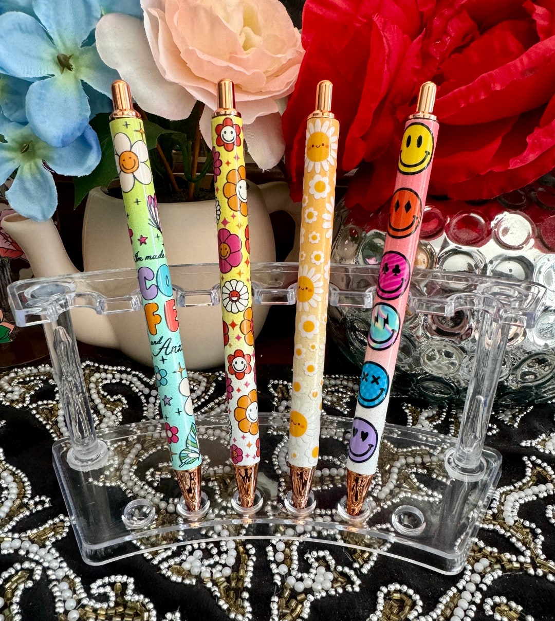Cute Retro Smiley Face Metal Ball Point Pens - Etsy