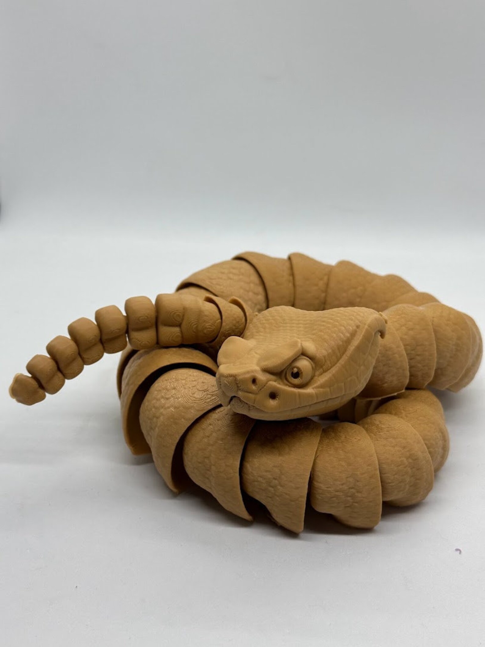 Articulated Rattlesnake with Functional Rattle Fidget Toy - Etsy