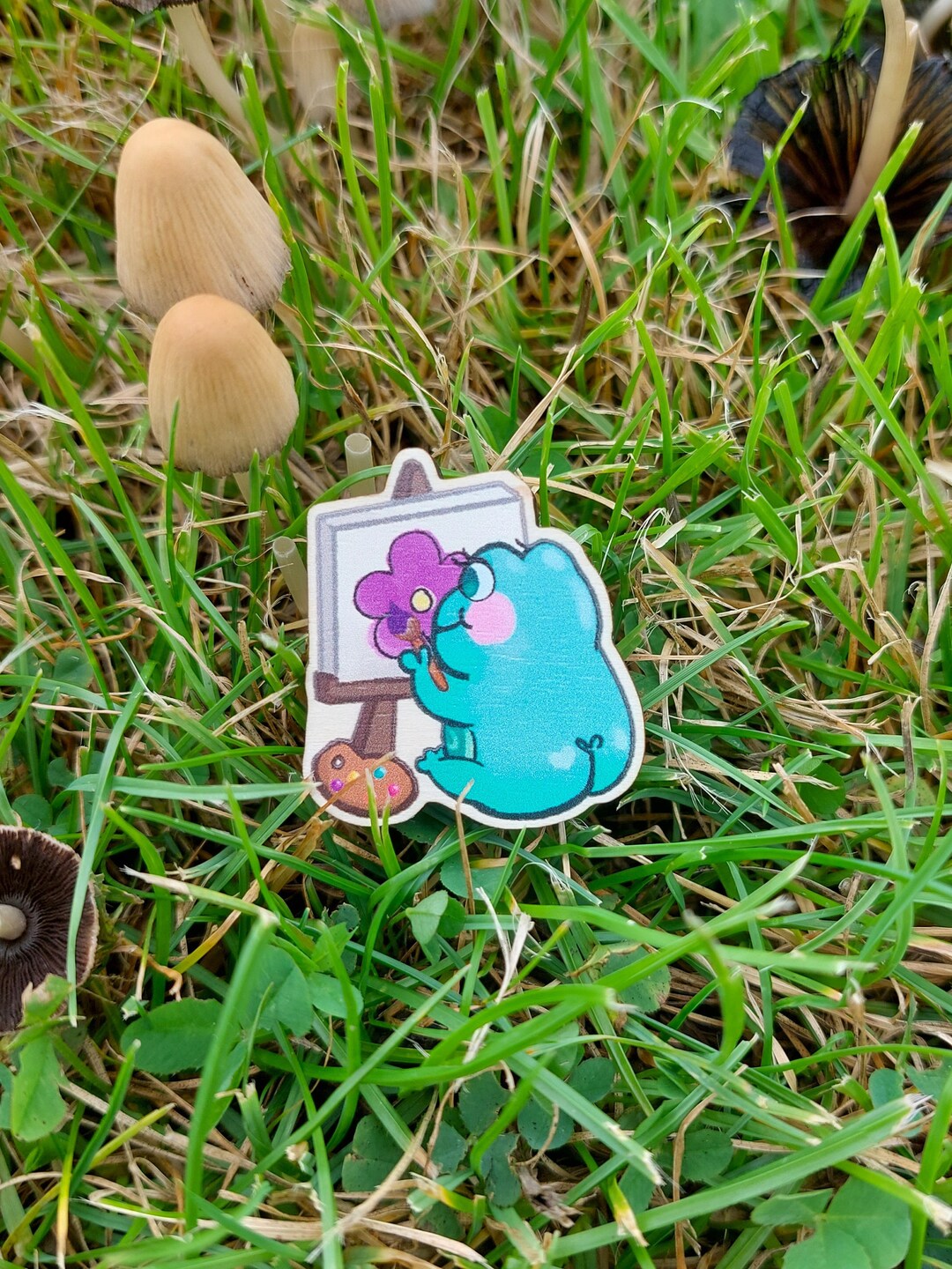 Funny Pin Badge, Wooden Eco Pin, Frog Gifts, Pin Badge for Bags. - Etsy