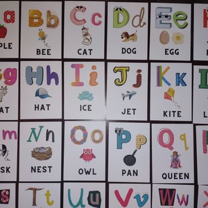ABC Flashcards - Etsy