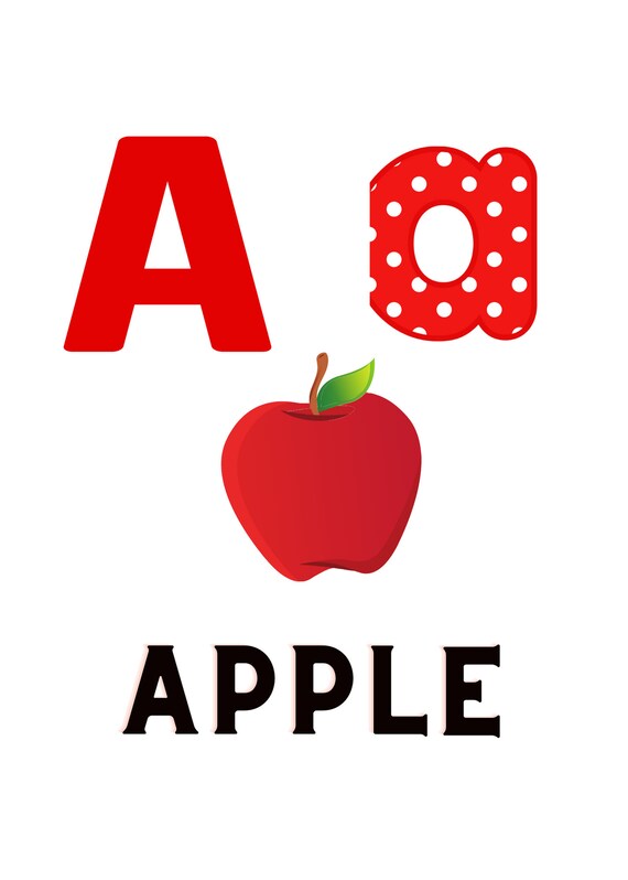 ABC Flashcards | Etsy