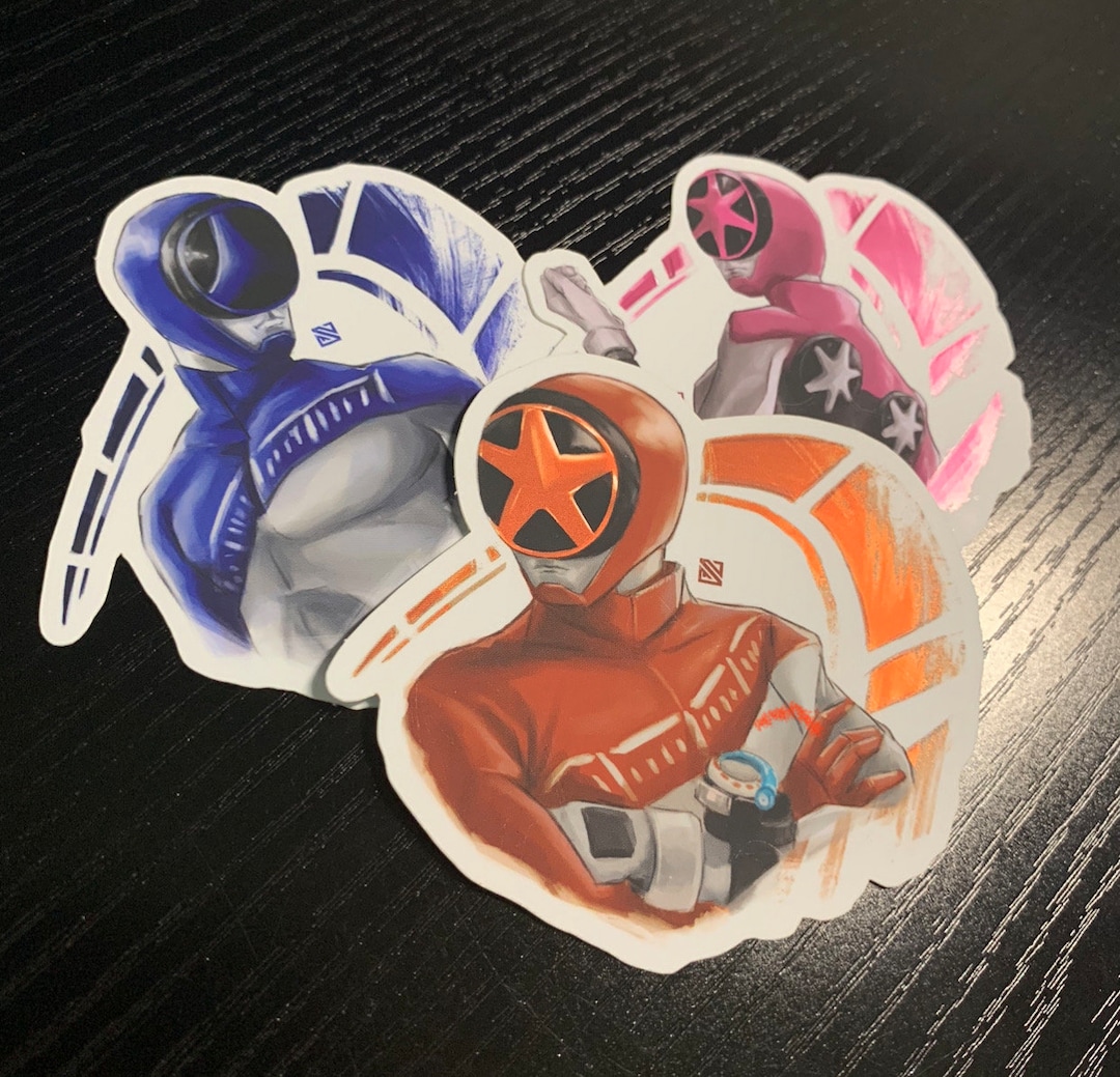 Cranked up Tire Heads Metallic Vinyl Sticker | Tokusatsu Boon Boom Ger ...