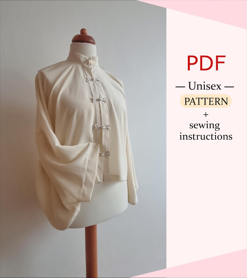 PDF Pattern - Hanfu With Mandarin Collar - Etsy