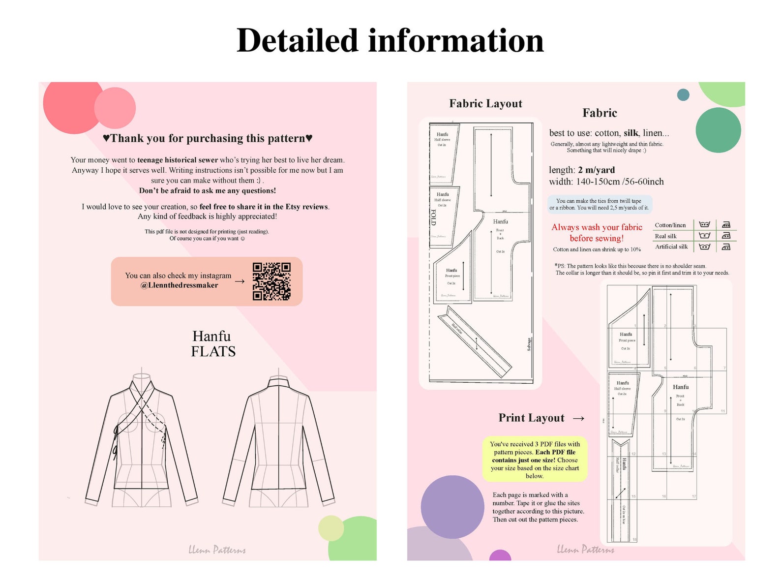 PDF Pattern Chinese Hanfu Dress Inner Wear Hanfu Cross - Etsy