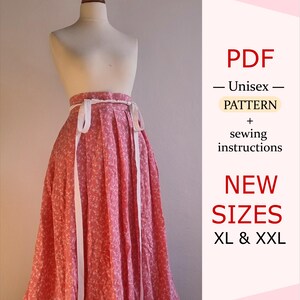 PDF Pattern Hanfu Skirt, Chinese Hanfu Dress, Wraparound Skirt - Etsy UK