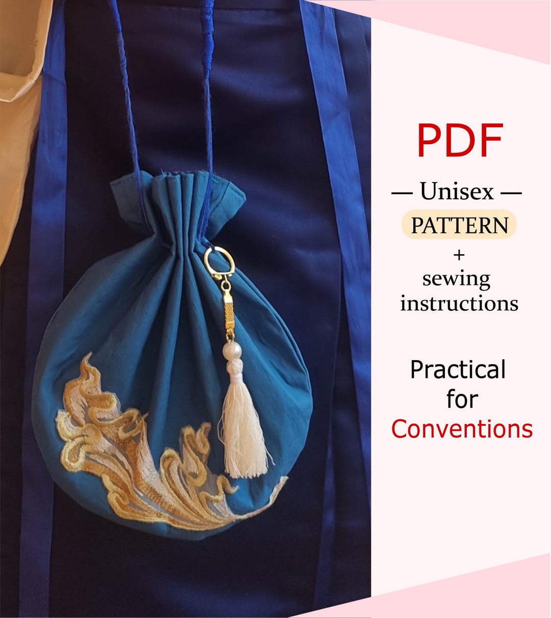 PDF Pattern - Hanfu Bag - Ancient China Purse - Hanfu Accessory - Etsy