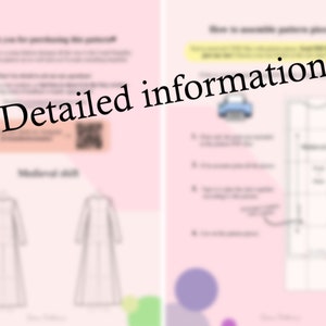 PDF Pattern - Medieval Shift, Chemise, 14 Century Shirt - Etsy