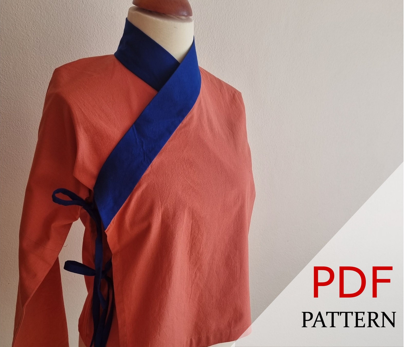 PDF Pattern Chinese Hanfu Dress Inner Wear Hanfu Cross - Etsy