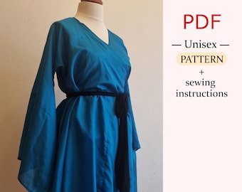 PDF Pattern Chinese Hanfu Dress Inner Wear Hanfu Cross - Etsy