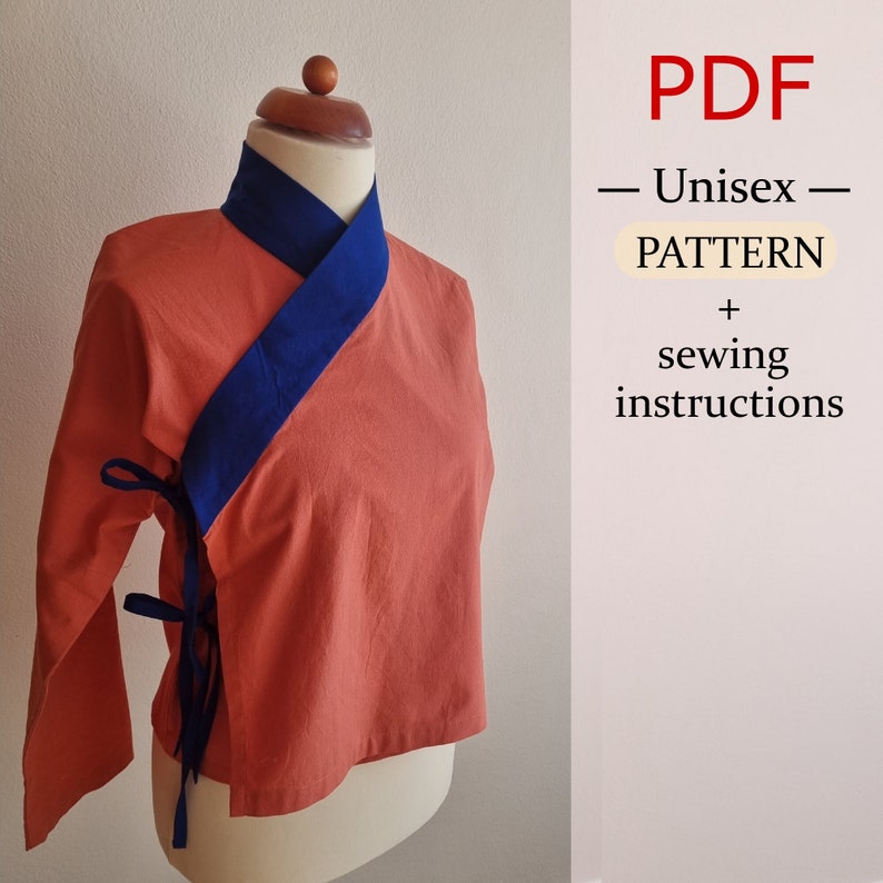 PDF Pattern Chinese Hanfu Dress Inner Wear Hanfu Cross - Etsy