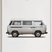 Volkswagen White T3, 1979 Classic Vw Camper Van, Road Surf Trip Posters ...