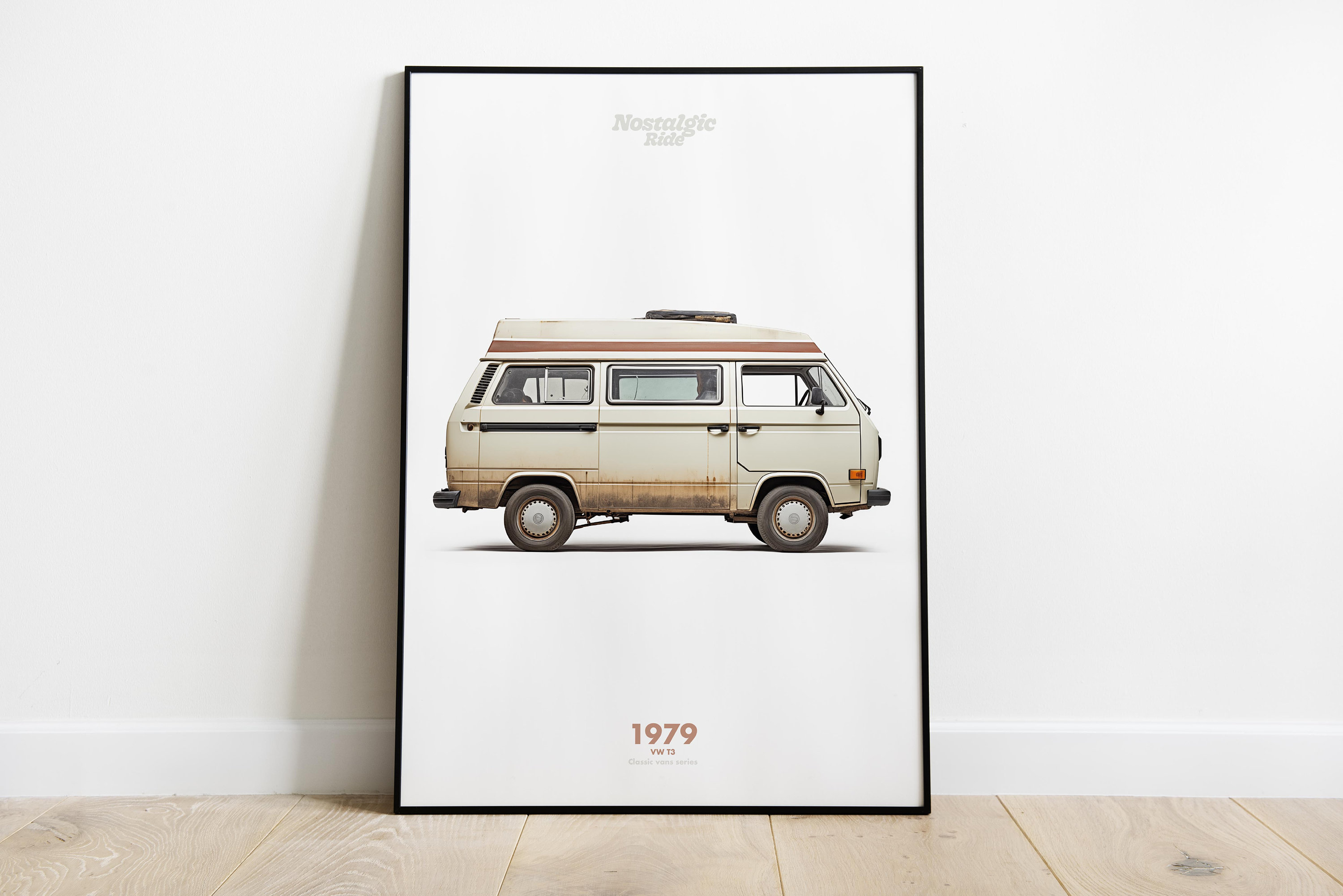 VW T3 Camper Van Illustration, Vintage Road Trip Print - Etsy