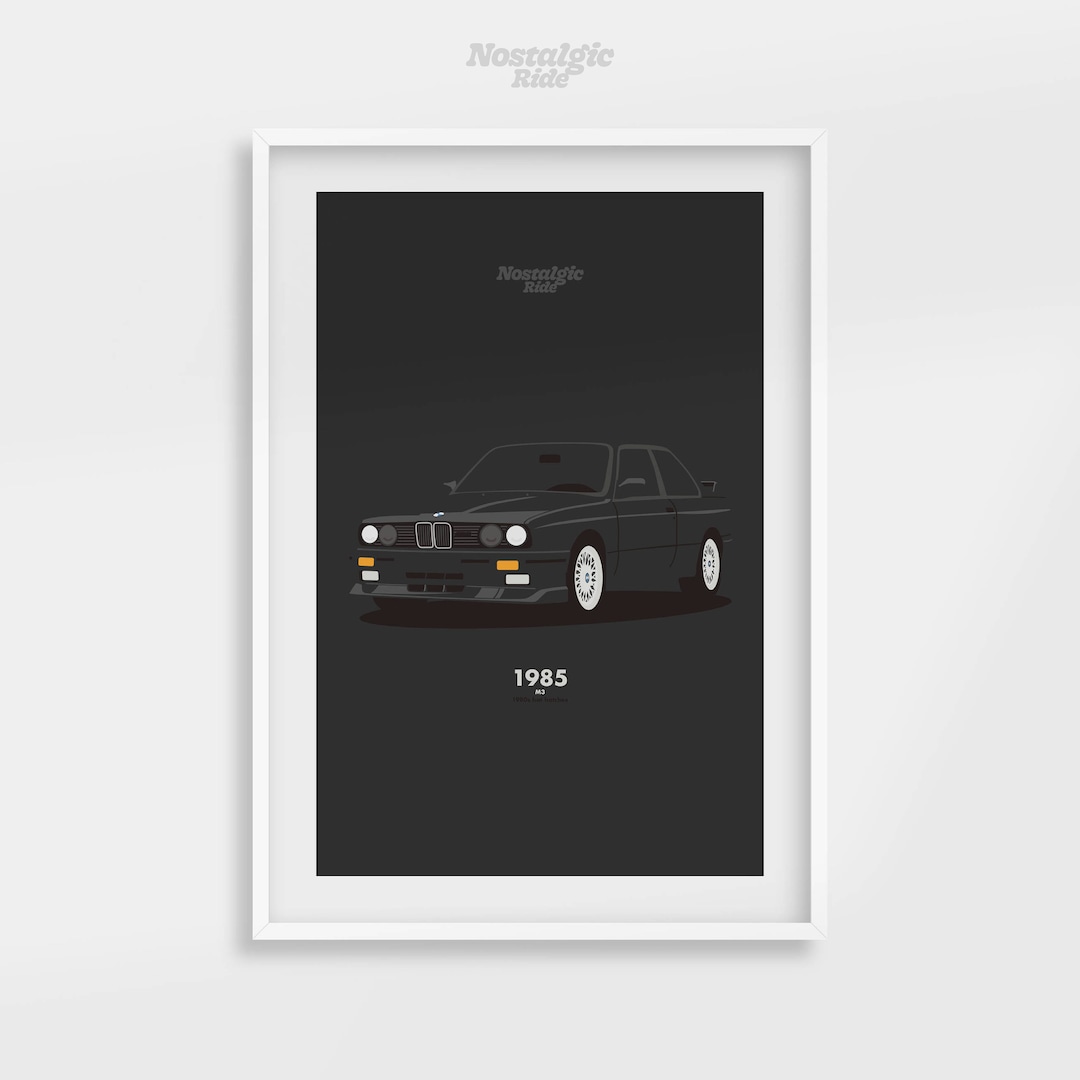 BMW M3 E30 Poster, 1980s Hot Hatch, Car Wall Art Print - Etsy Australia