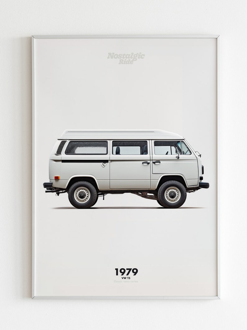 VW T3 Van Print, 1979 All Terrain Vehicle, Classic Vans Series - Etsy