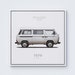Volkswagen White T3, 1979 Classic Vw Camper Van, Road Surf Trip Posters ...