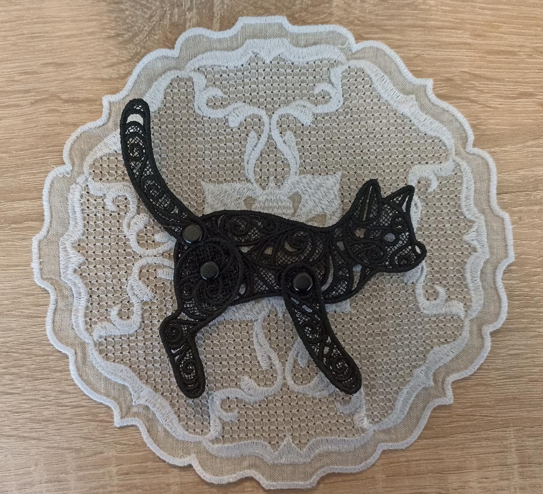 Black Cat, Articulated, Lace, to Pose - Etsy