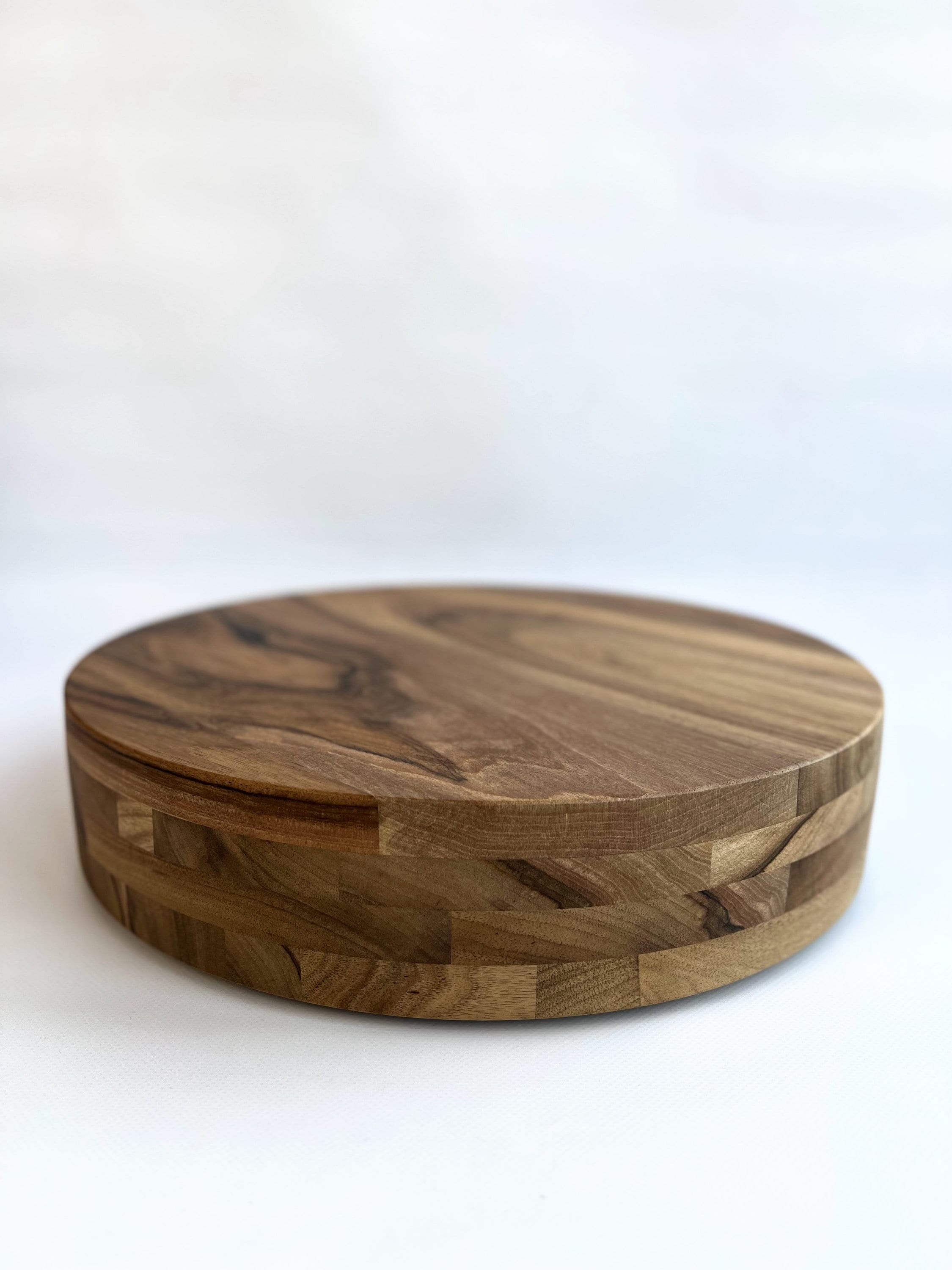 WALNUT 15 Hidden Wheel Plant Stand, Gift for Women, Wood Base for a ...