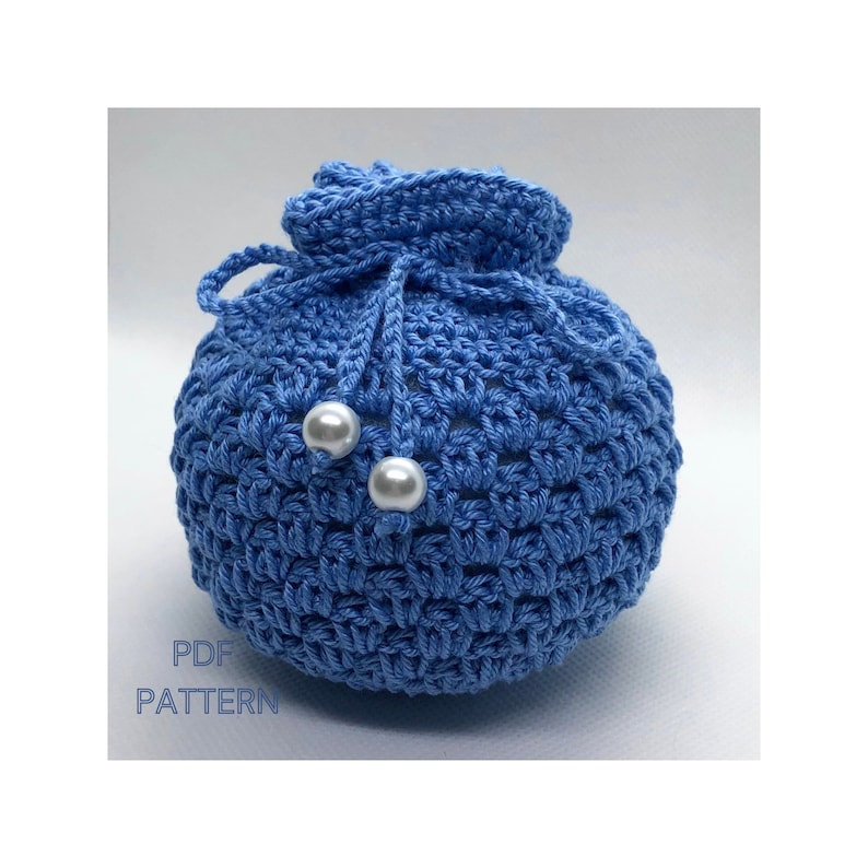 Small Gift Bag Crochet Pattern Pouch Small Drawstring Bag - Etsy