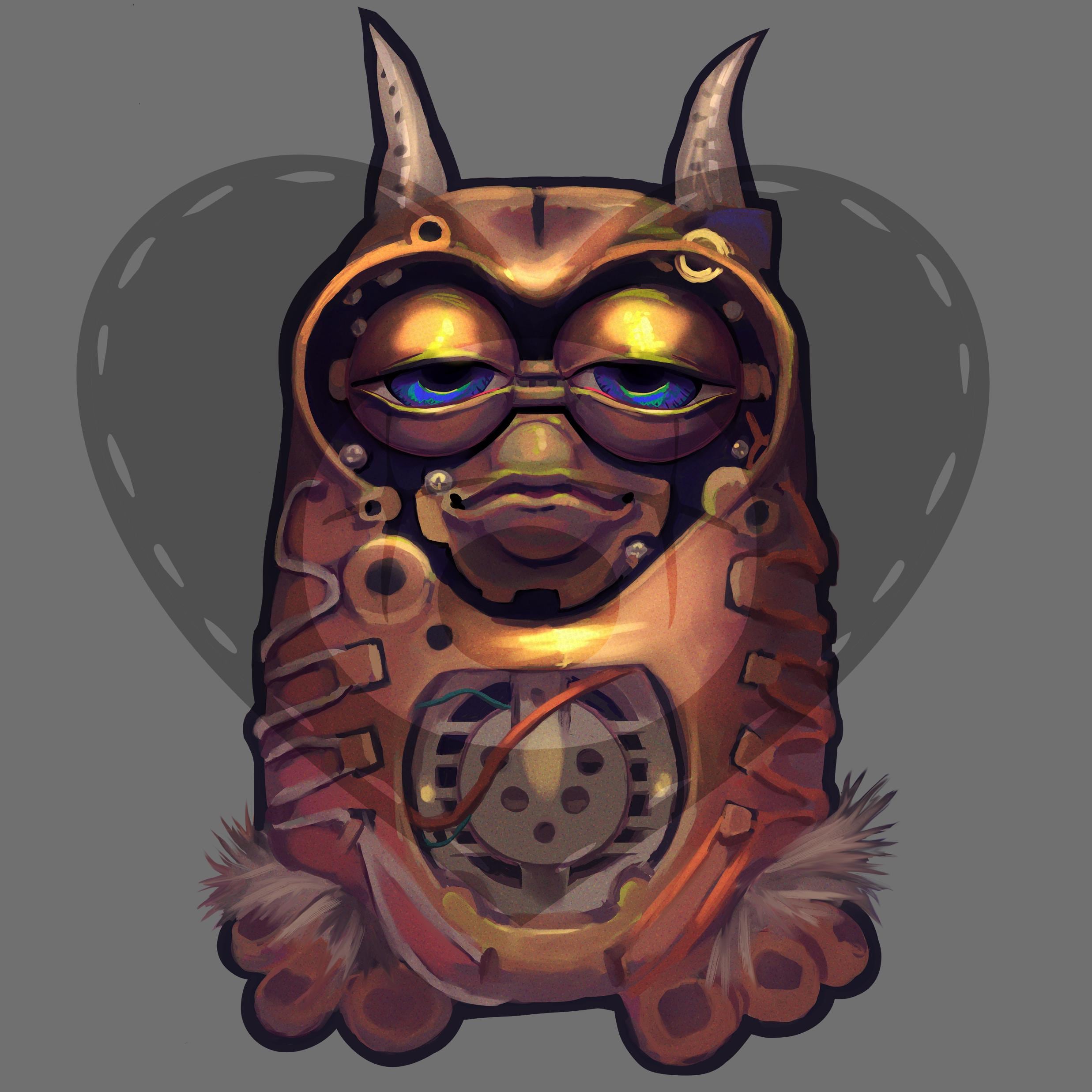 Skinless Furby Holographic Sticker - Etsy