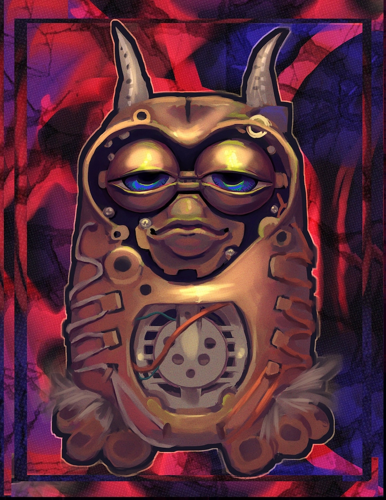 Skinless Furby Print - Etsy