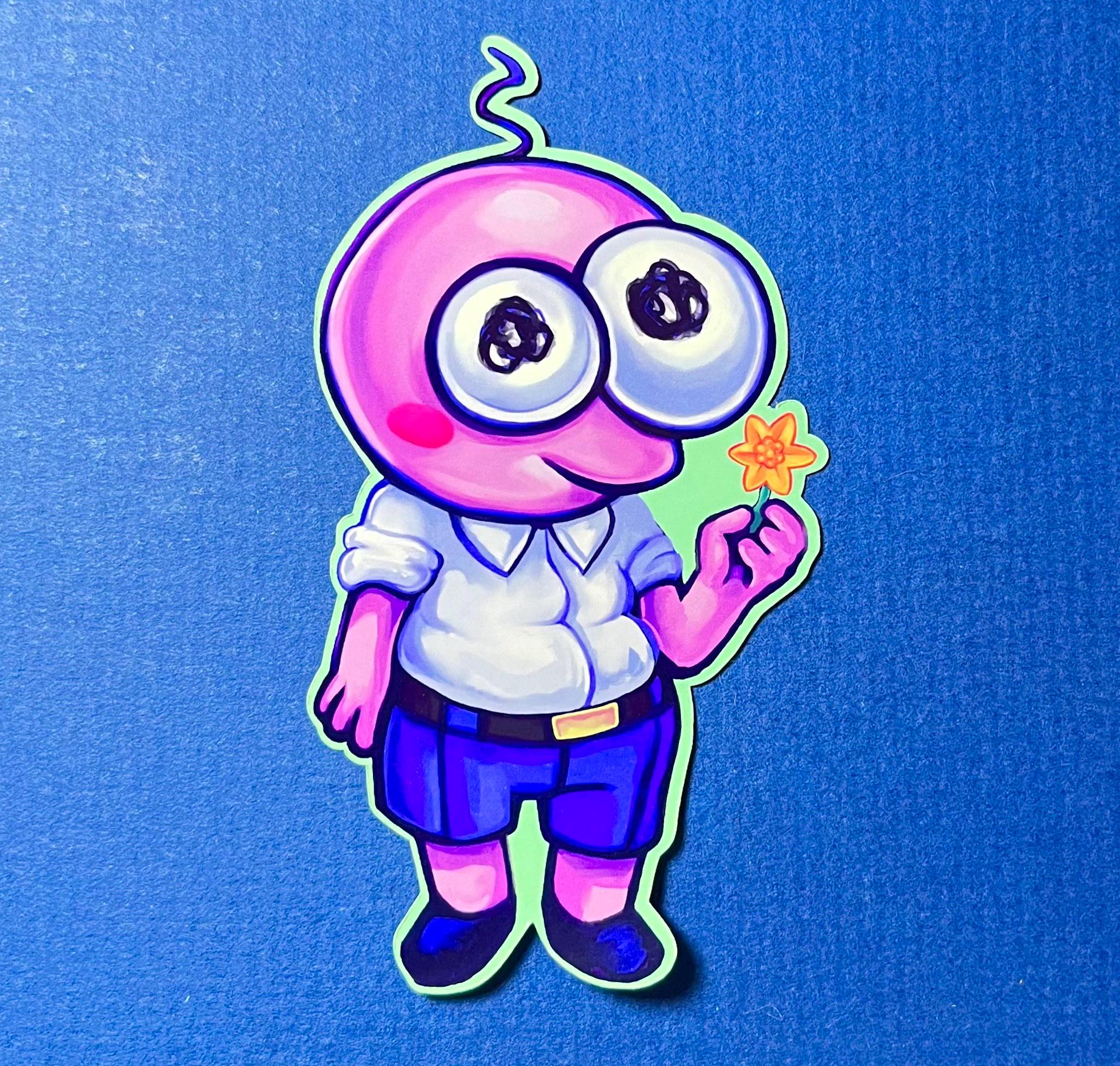 Pim Pimling Smiling Friends Sticker - Etsy