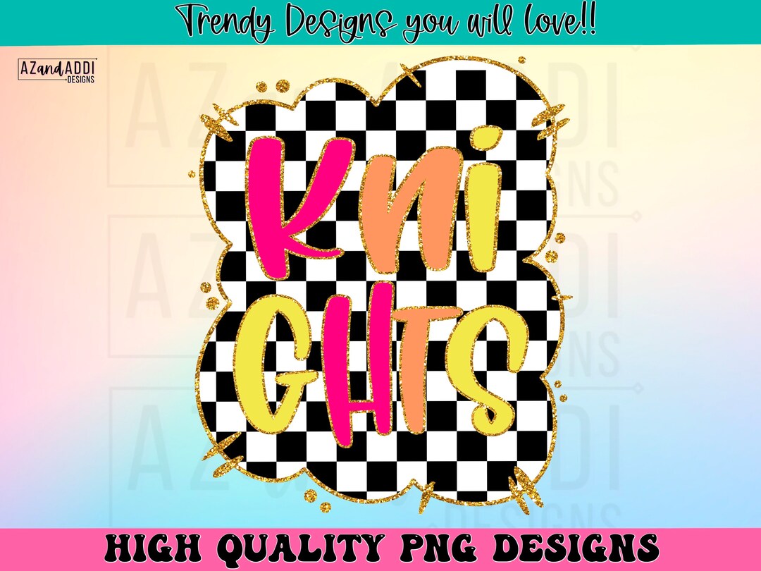 Knights Preppy Mascot Png, Mascot School Spirit Design, Retro Knights ...