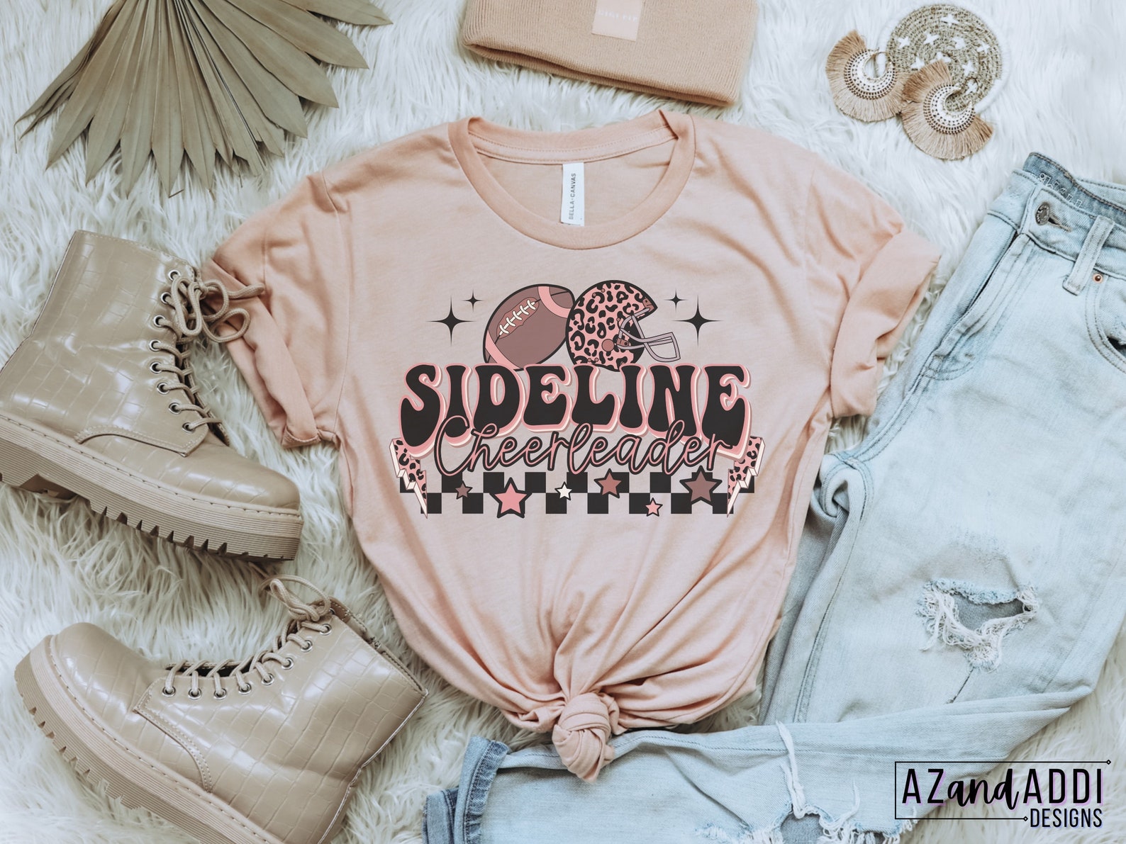 Sideline Cheerleader Png Retro Football Png Football Mama - Etsy
