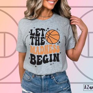 Let the Madness Begin Png, March Madness Png, Retro Basketball Png ...