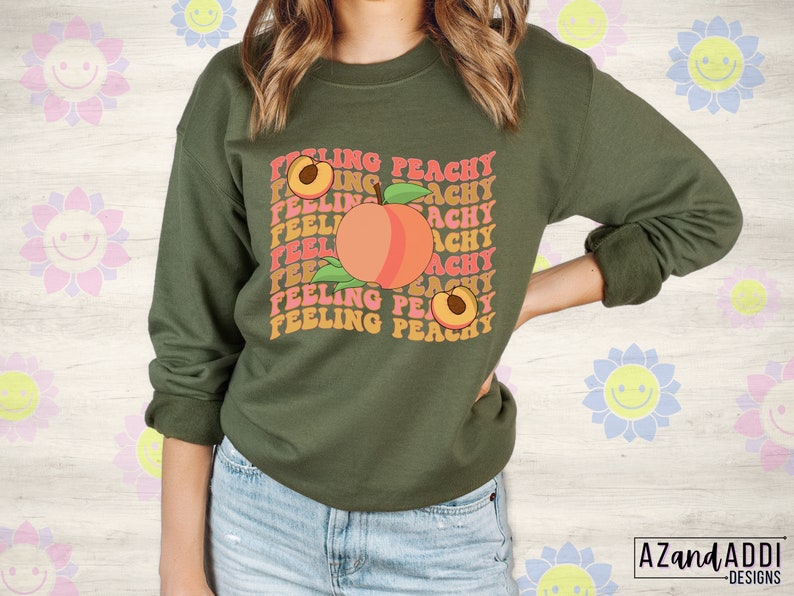 Feeling Peachy Png, Peach Sublimation Design, Sweet as a Peach Png ...