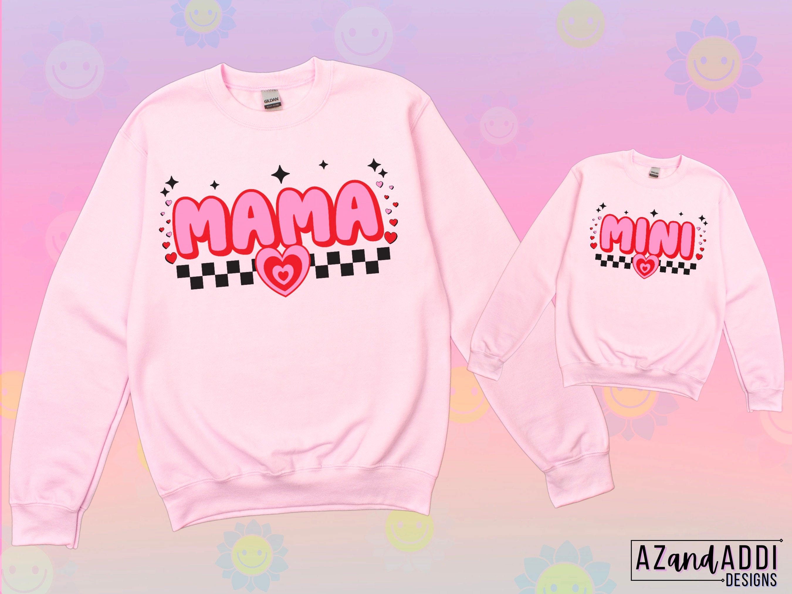 Mama Mini Png, Mommy and Me Png, Retro Mama Png, Mama Mini Sublimation ...