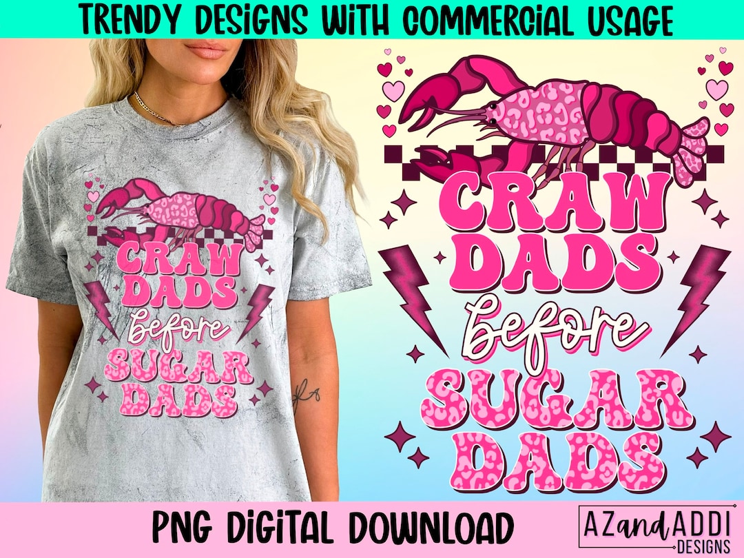 Retro Crawfish Png, Craw Dads Before Sugar Dads, Crawfish Vibes Png ...