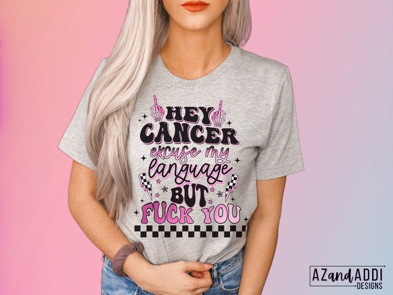 F Cancer Png Breast Cancer Awareness Png in October We Wear - Etsy