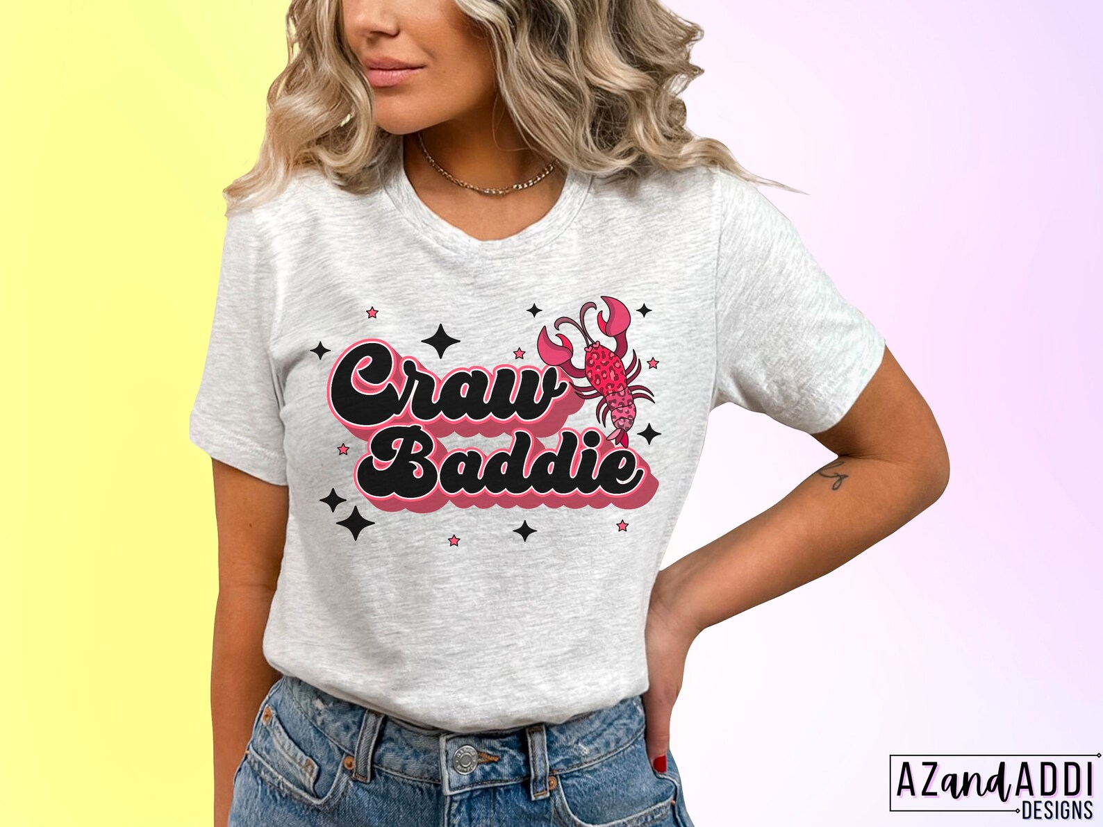 Retro Crawfish Png, Craw Baddie Png, Feed Me Crawfish and Tell Me I’m ...