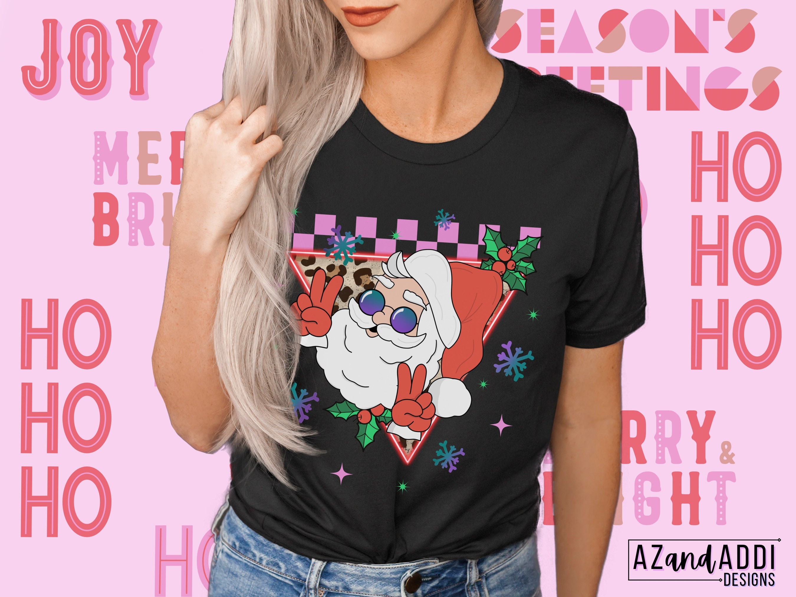 Retro Santa Png Groovy Santa Png Retro Christmas Png Retro - Etsy