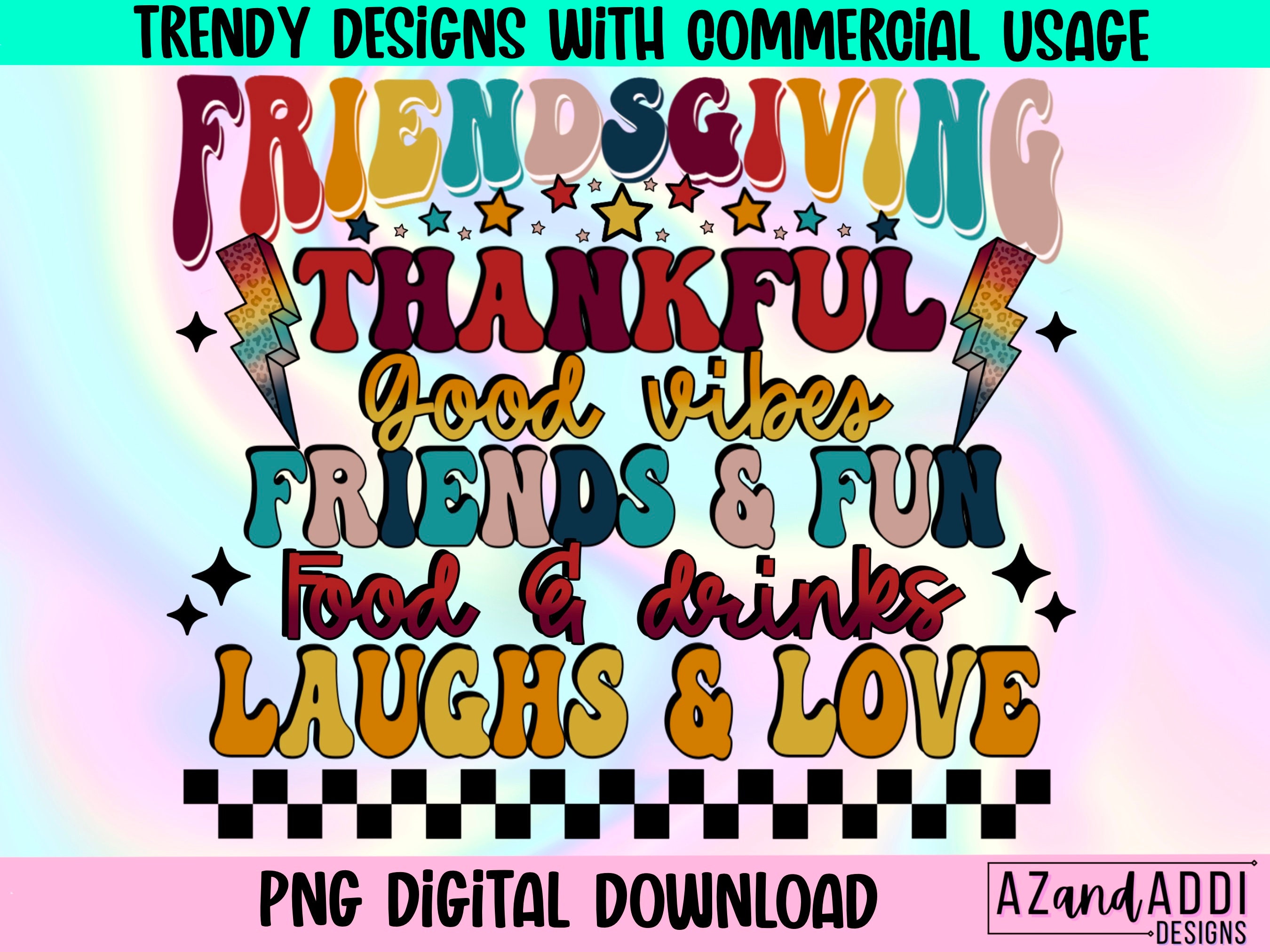 Friendsgiving Png Retro Friendsgiving Friendsgiving Vibes - Etsy