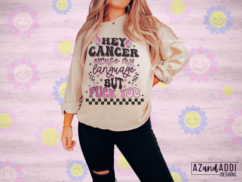 F Cancer Png Breast Cancer Awareness Png in October We Wear - Etsy