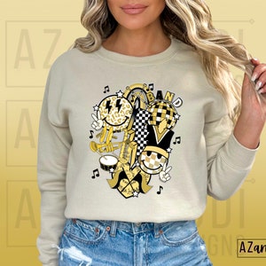 Retro Marching Band Png, Marching Band Smile Face Png, Band Sublimation ...