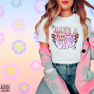 Have a Good Day Png Good Day Smile Face Png Retro Smile Face - Etsy
