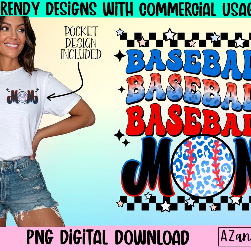 Red and Blue Baseball Png - Etsy