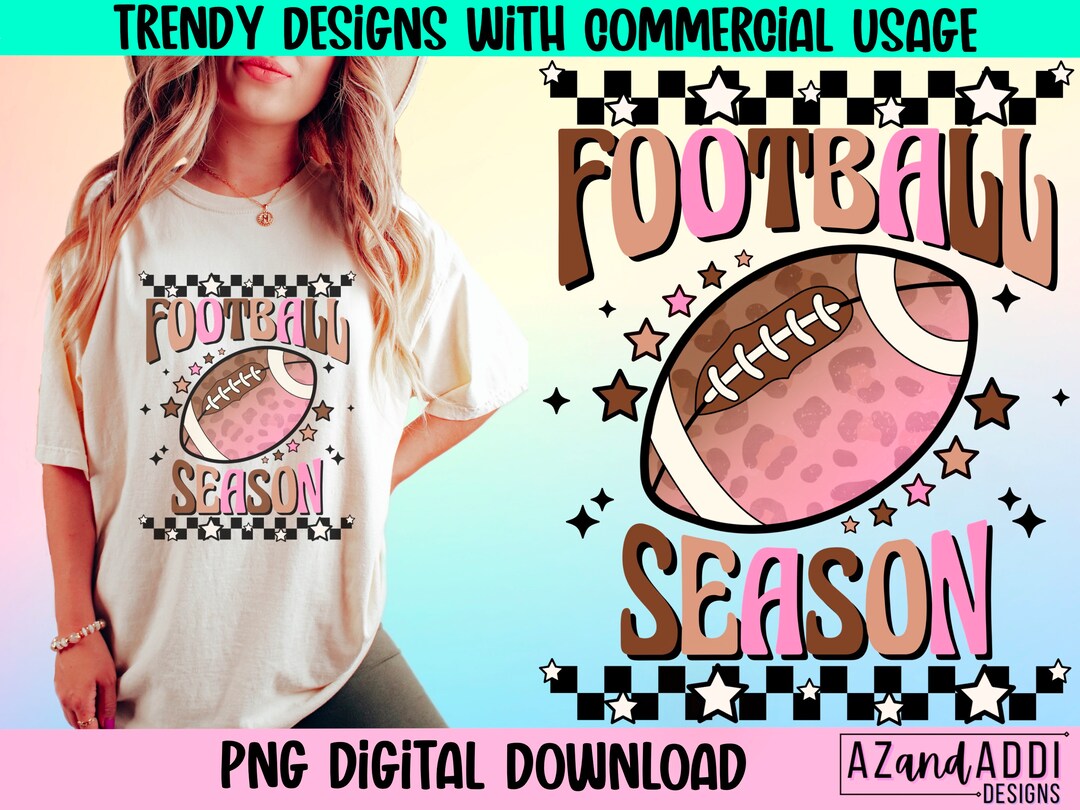 Football Season Png, Retro Football Sublimation Design, Football Vibes ...